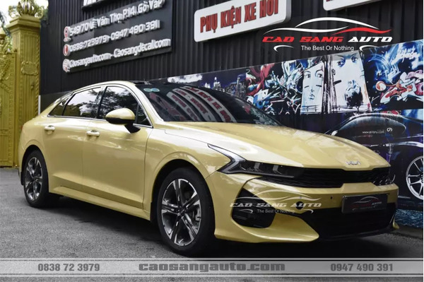 【WRAP】Dán đổi màu xe KIA K5 decal màu cà phê sữa tuyệt đẹp